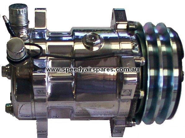 Polished Sanden SD508 Compressor by Vintage Air - Speedy Air Spares