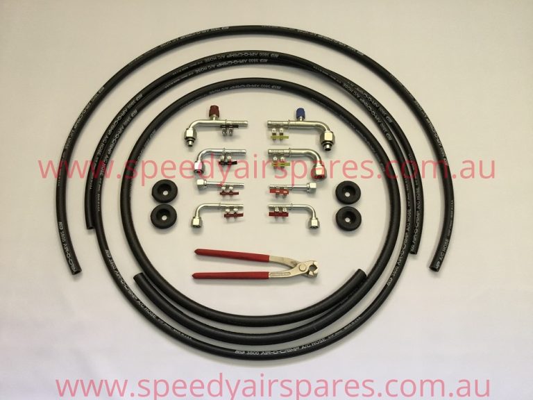 Self Crimp A/C Hose & Fitting Kit with Crimper **Non bulkhead, suits ...